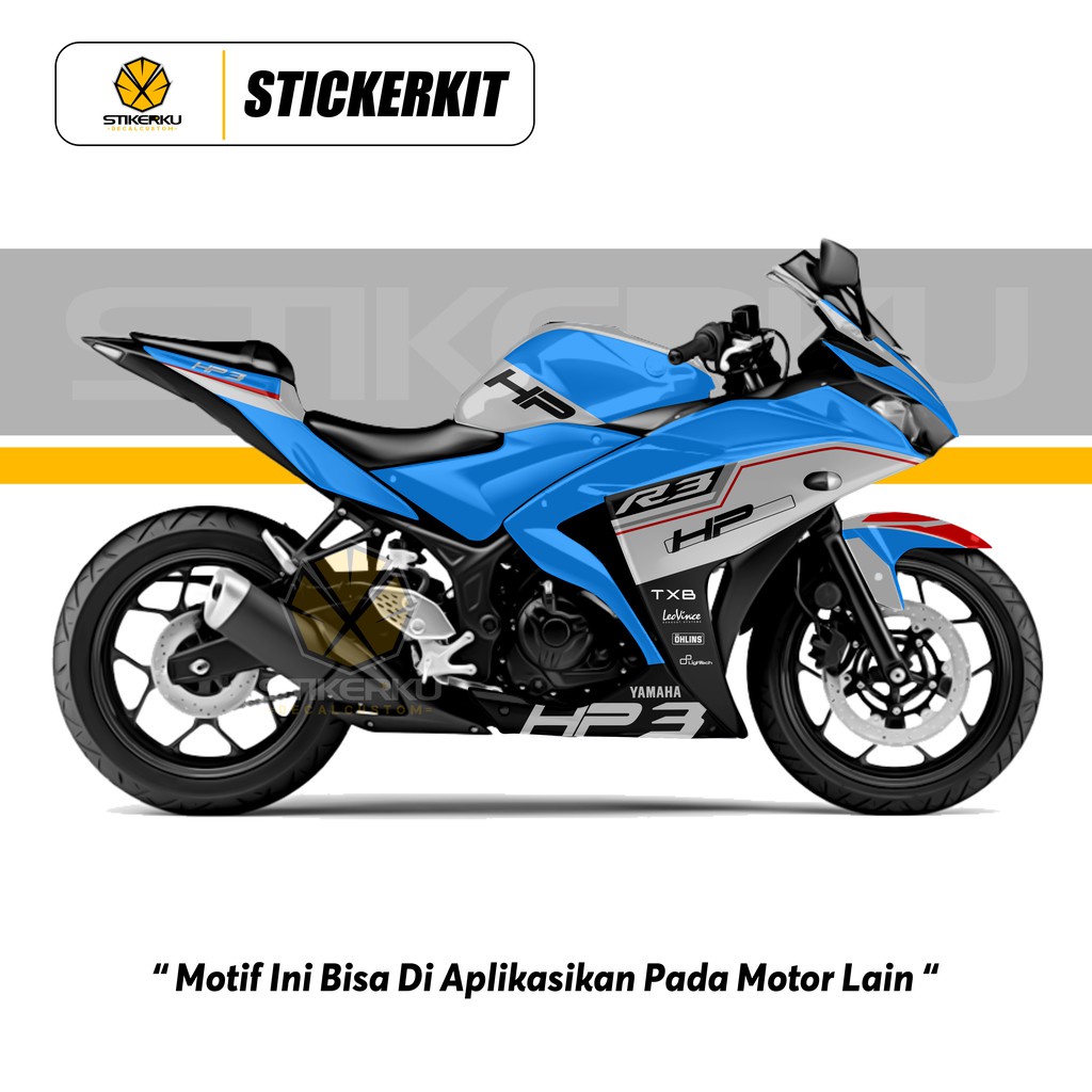 Jual Stiker Decal Full Body Yamaha R25 V1 Edisi Bmw Hp4 / Decal Custom ...