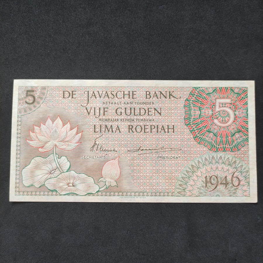 Jual Uang Kuno 5 Rupiah Gulden Seri Federal 1946 AUNC-UNC Langka ...