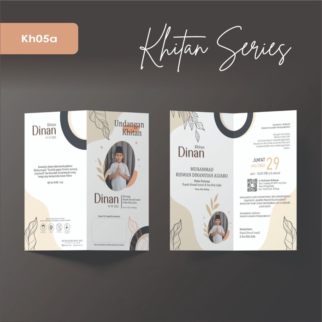 Jual CETAK UNDANGAN SUNAT / UNDANGAN KHITANAN DESAIN TERBARU MODERN ...