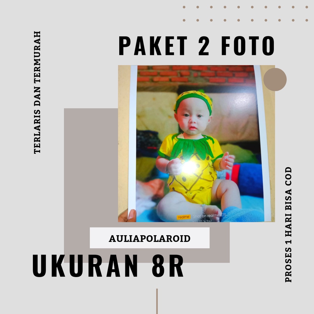Jual CETAK FOTO UKURAN 8R PAKET 2 FOTO TERLARIS DAN TERMURAH PROSES 1 ...