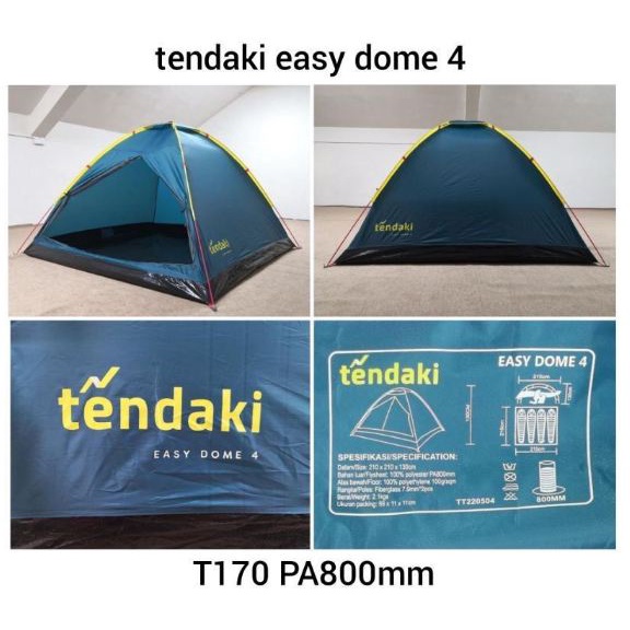 Jual Tenda Camping Tendaki Easy Dome 4 Person | Shopee Indonesia