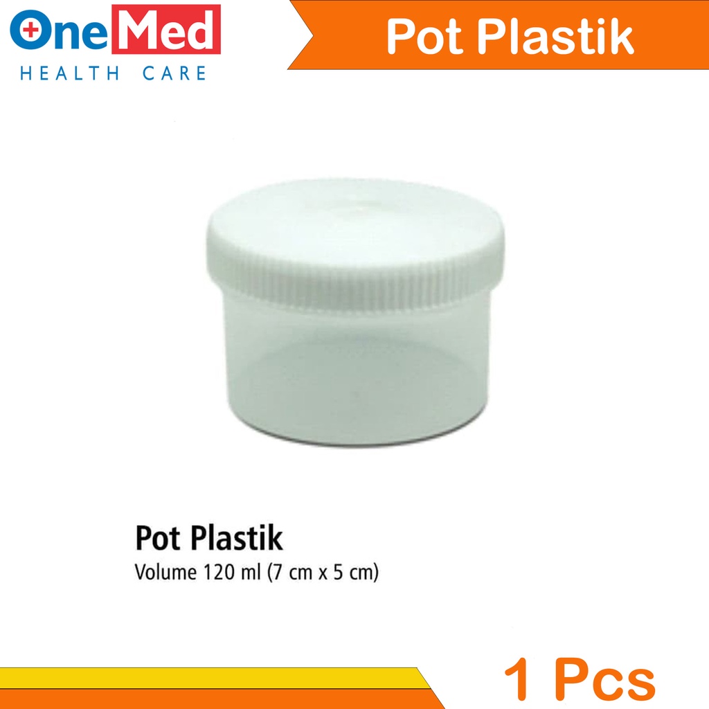 Jual Pot Plastik Putih Onemed 7 X 5 cm 120 ml Pcs | Shopee Indonesia