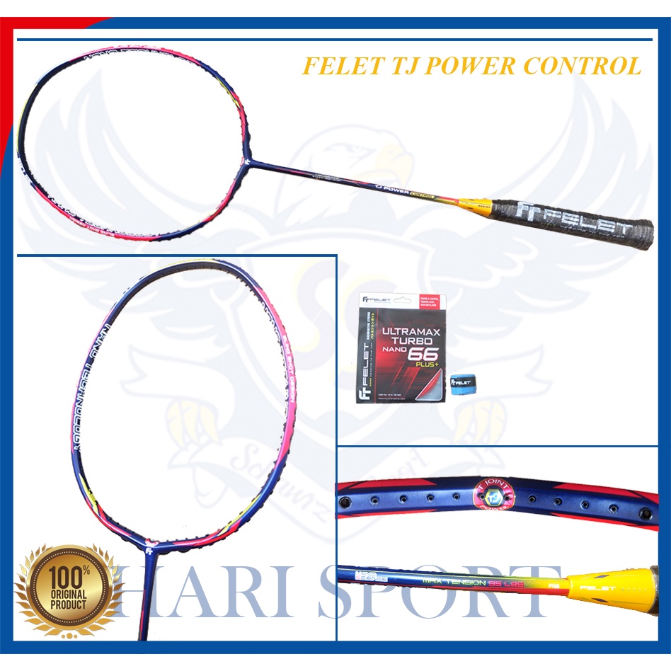 Jual FELET TJ POWER - CONTROL BLUE RED Raket Badminton Bulutangkis ...