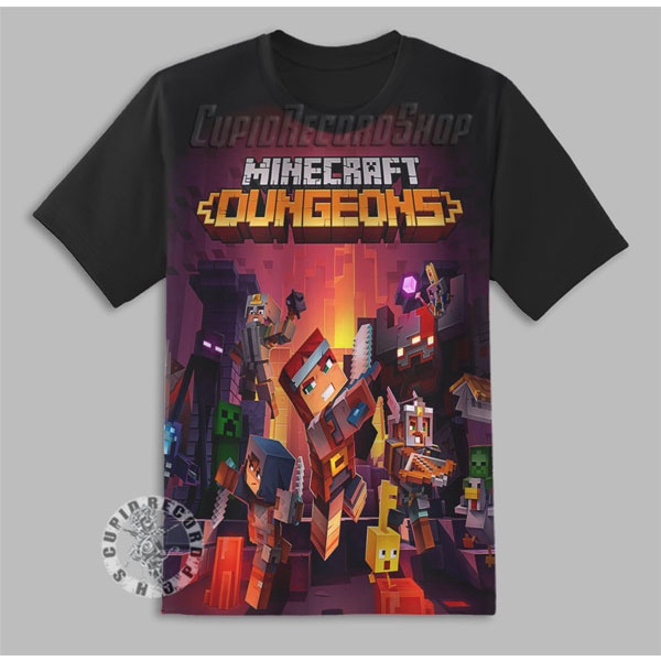 Jual Baju Minecraft. Anak Laki Laki Kaos Game Minecraf Dungeons 3D ...