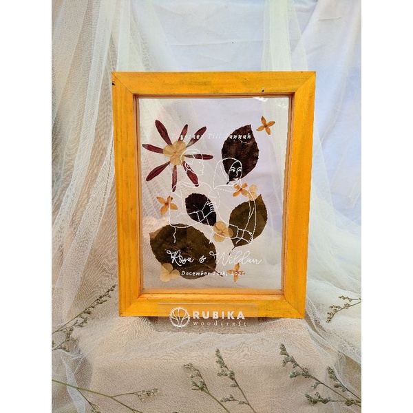Jual Pressed Frame Rustik Pigura Press Rustic Bingkai Foto Double Glass ...