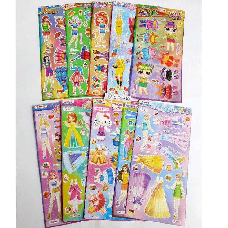 Jual Boneka Kertas (BK) Bongkar Pasang ( BP) Jumbo / Mainan Jadul ...