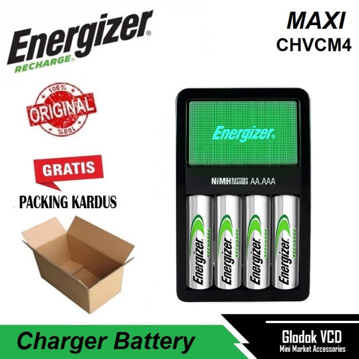 Jual Baterai Charger Energizer Maxi / Battery Recharge AA 2000mAh 4pcs ...