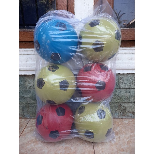Jual Bola sepak plastik (2pack) ukuran besar paket 12 pcs/satu lusin ...