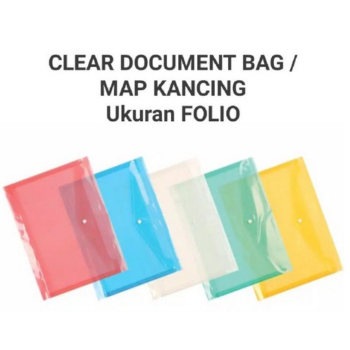 Jual Map plastik kancing folio/f4 /map kancing | Shopee Indonesia