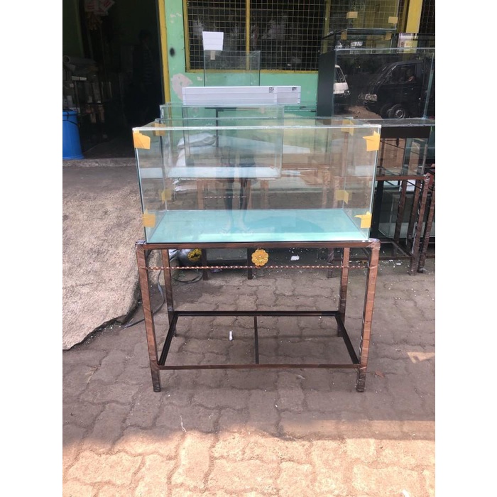 Jual Aquarium Aquarium Kaca 80X40X40+Rak | Shopee Indonesia