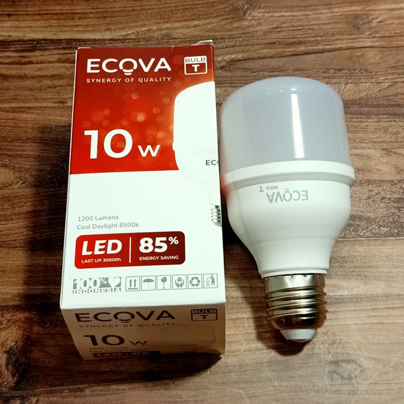 Jual lampu led Ecova bulb T 10watt putih | Shopee Indonesia