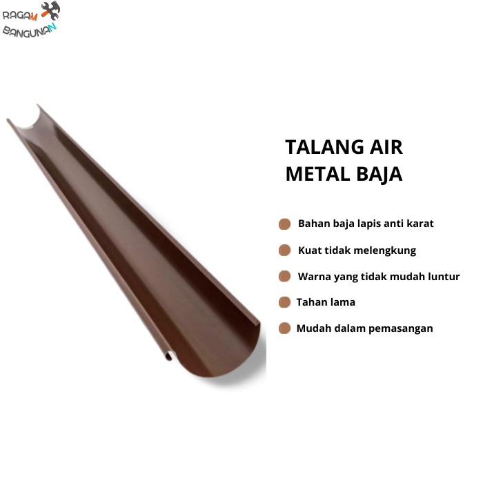 Jual Talang Air Rumah Bahan Metal Baja Lapis Zincalume | Shopee Indonesia
