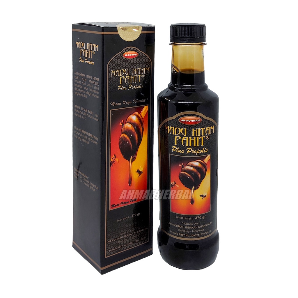 Jual Madu Hitam Pahit Ar Rohmah Plus Propolis Original ArRohmah ...
