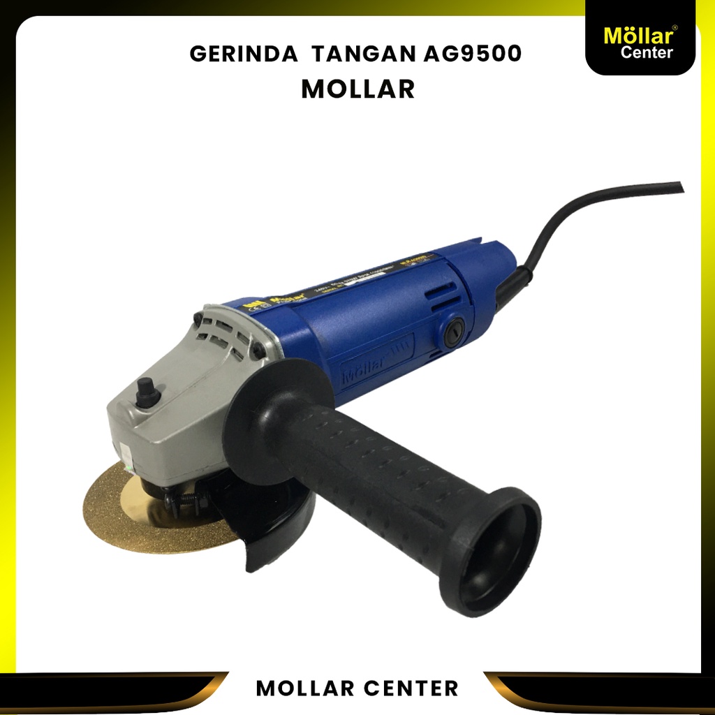 Jual MESIN GRINDA TANGAN 4" AG9500 MOLLAR ANGLE GRINDER MESIN SERKEL 4 ...