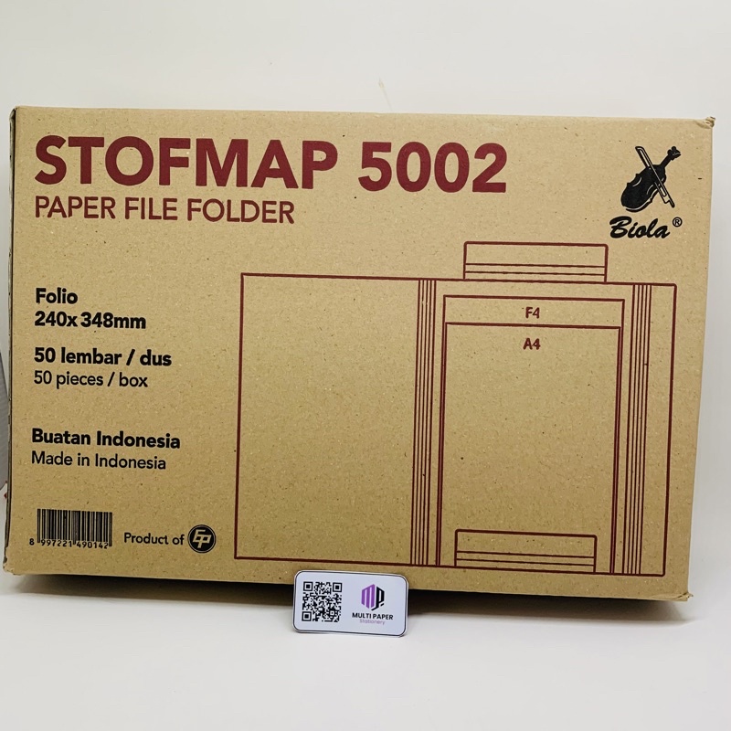 Jual Stofmap Biola 5002 Ukuran Folio Isi 50 Lembar | Shopee Indonesia