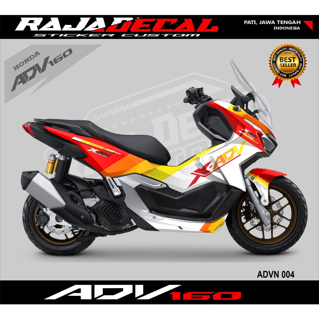 Jual Modifikasi Honda ADV 160 2022-Stiker Dekal ADV 160 Disain Motif ...