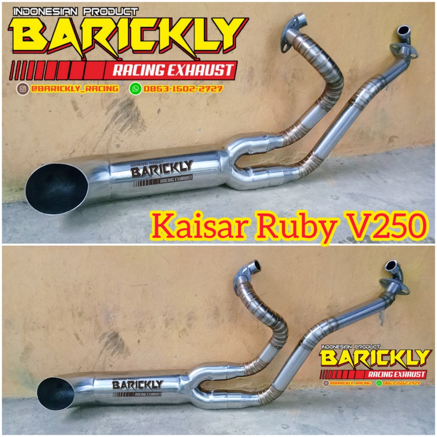 Jual Knalpot Custom Kaisar Ruby 250 V250 Model Harley Davidson Free ...