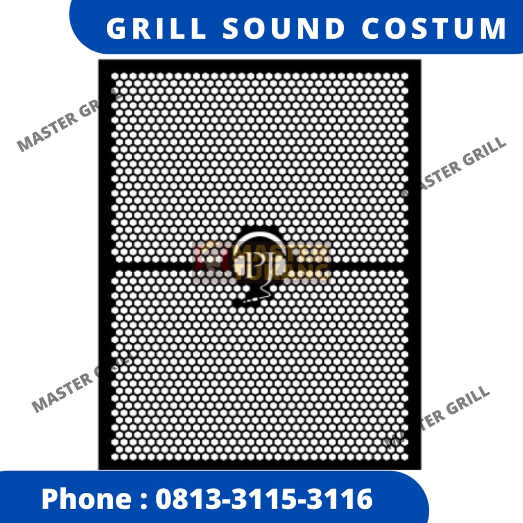 Jual MG - Grill Sound Plat Besi Ukuran 30 x 85 cm | Shopee Indonesia
