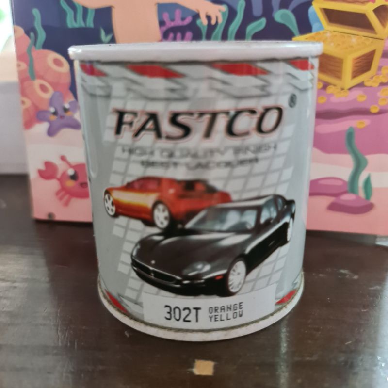 Jual Cat FASTCO Kecil 302T Orange Yellow Cat Duco NC Mobil Motor ...