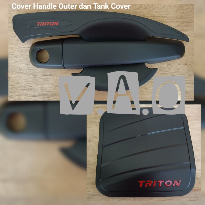 Jual Cover Handle Outer dan Tank Cover TRITON Black Edition | Shopee ...
