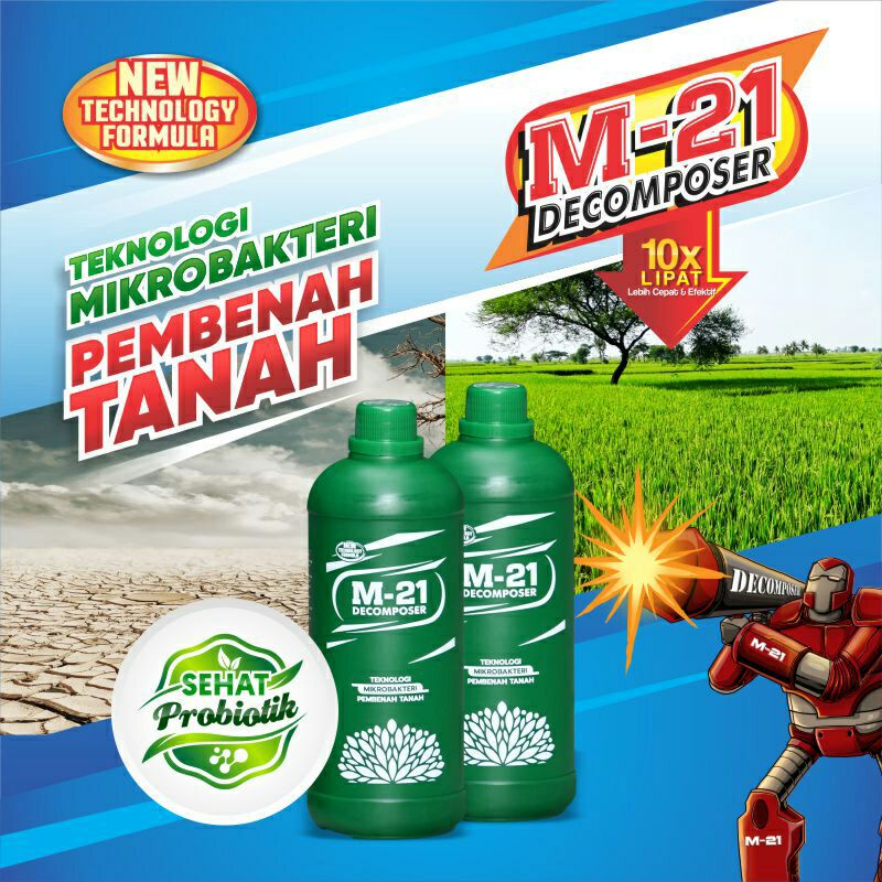 Jual M21 DECOMPOSER MB29 MIKROBAKTERI DEKOMPOSER JEPANG PEMBENAH TANAH ...
