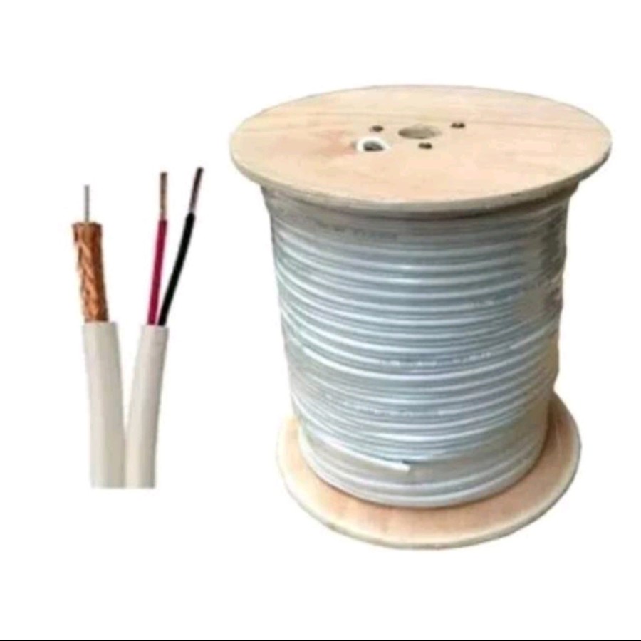 Jual KABEL CCTV 300 METER RG 59 + Kabel power 300M CAMERA | Shopee Indonesia