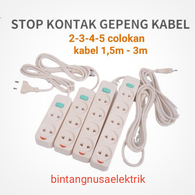 Jual Cahaya Stop Kontak/ Stop Contact/ Multi Chord/ Extention Cable ...