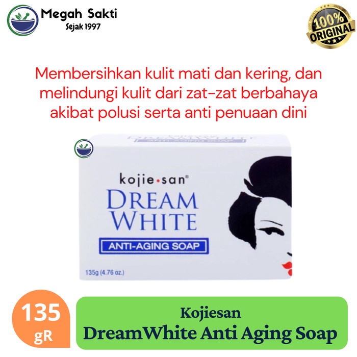 Jual Megah Sakti - Sabun Kojie San Dream White Soap 135 gR - Kojiesan ...