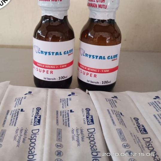 Jual lem akrilik super 100ml free suntikan | Shopee Indonesia