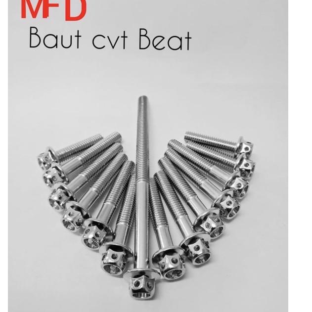 Jual Baut cvt baut mesin probolt honda beat crome thailand full set ...