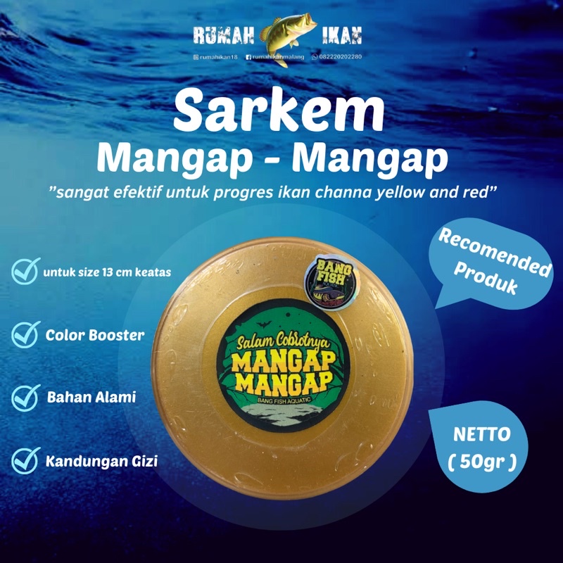 Jual PELET SARKEM 50GRAM BANGFISH, PELET CHANNA PREMIUM, PELET UNTUK ...