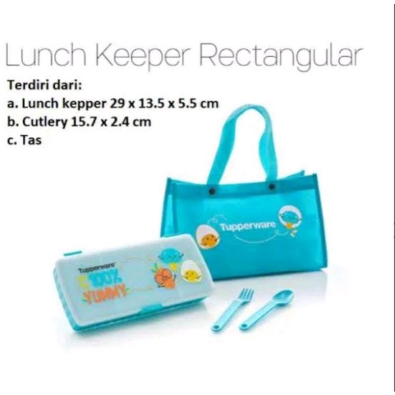 Jual wadah bekal set tupperware / lunch set tupperware / kotak bekal ...