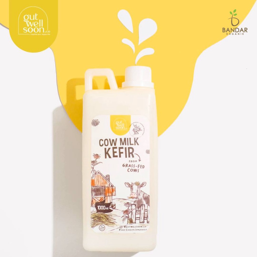 Jual Gut Well Soon - Cow Milk Kefir 1L / Susu Kefir Sapi Natural Grass Fed | Shopee Indonesia