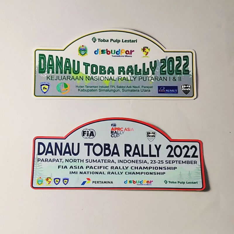 Jual stiker sticker rally APRC danau toba rally 2022 | Shopee Indonesia