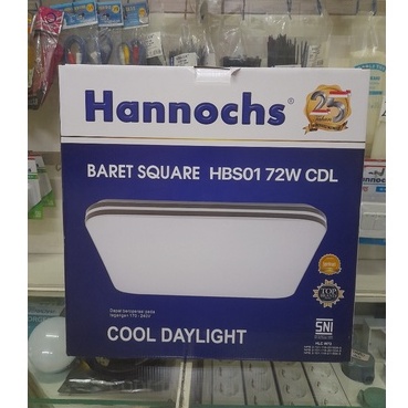 Jual LAMPU DOWNLIGHT HANNOCHS BARET SQUARE HBS01 72W CDL | Shopee Indonesia