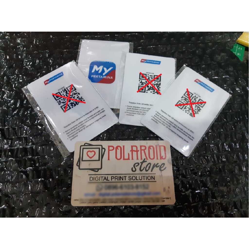 Jual Cetak kartu qr code pertamina bahan pvc tebal premium | Shopee Indonesia