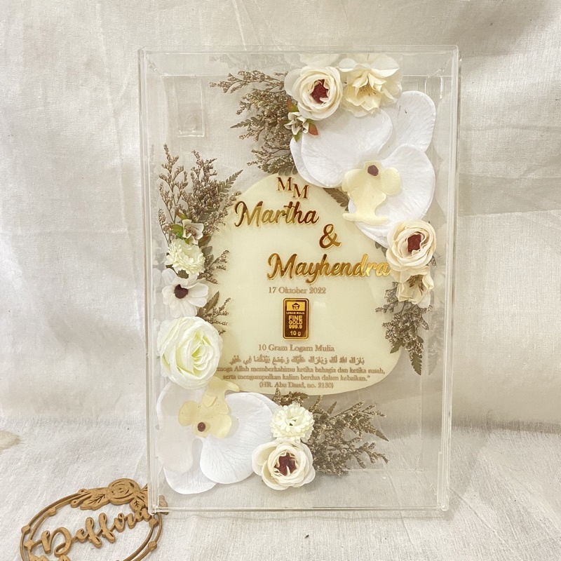 Jual (20x30cm)Mahar akrilik transparan/WAJIB BACA DESKRIPSI/Mahar ...