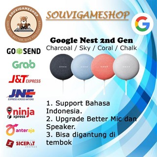 Jual Promo! Google Home Nest Mini 2 Gen2 Gen 2 2Nd Generation Smart ...