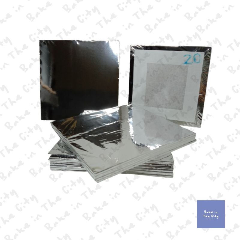 Jual Tatakan / Alas Kue Triplek Silver | Shopee Indonesia