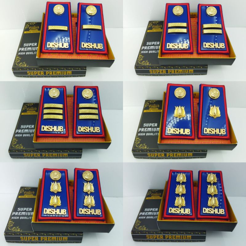Jual (COD) PANGKAT DISHUB 3A 3B 3C 3D 4A 4B DASAR AKRILIK LIS MERAH ...