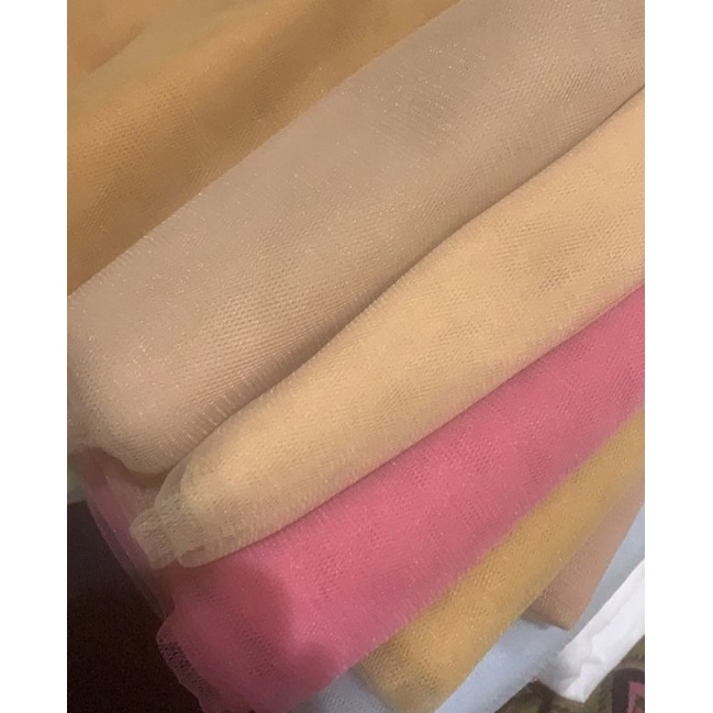 Jual kain tile polos lembut tulle polos soft | Shopee Indonesia