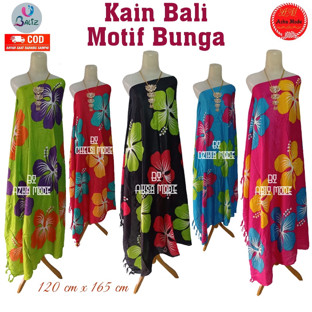 Jual Kain Bali Pantai - Kain Bali Motif New Kembang Sepatu Standar ...