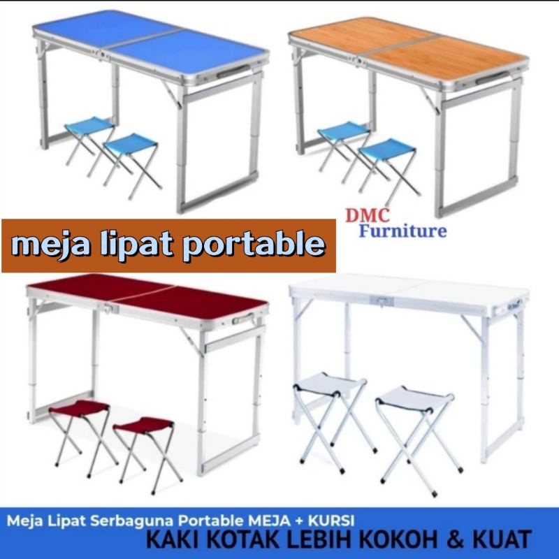 Jual Meja lipat portable meja koper meja serbaguna [FREE BUBBLE WRAP ...