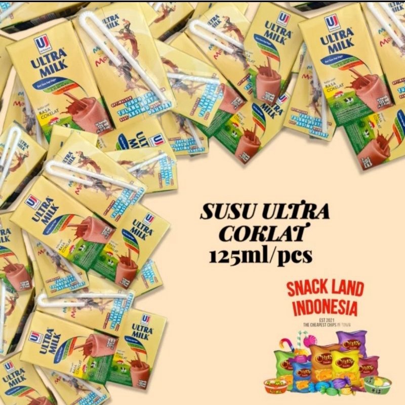 Jual Susu Ultra / Ultra Milk UHT Rasa Coklat - 125 Ml | Shopee Indonesia