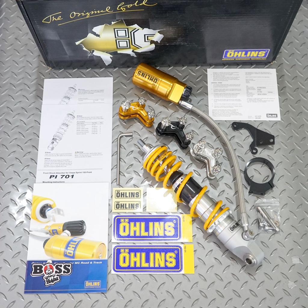 Jual Shock Tabung Pisah Ohlins PI 701 Front Vespa Sprint Iget Prima GTS ...