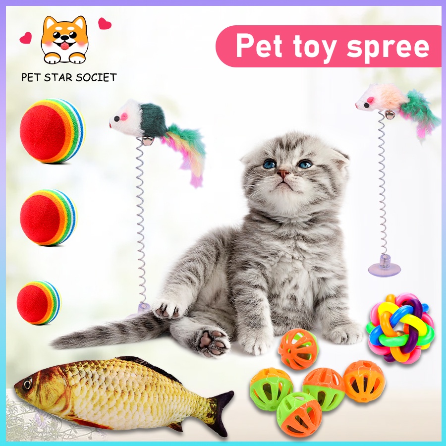 Jual MAINAN KUCING LENGKAP - Tongkat Pancing Tikus Bulu Krincing untuk ...