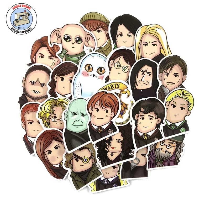 Jual Harry Potter Cartoon Sticker Set mixed 24pcs | Shopee Indonesia