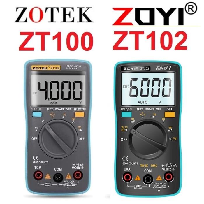 Jual Current Meter Avometer Digital Zotek Zt100 Zt102 Multitester ...