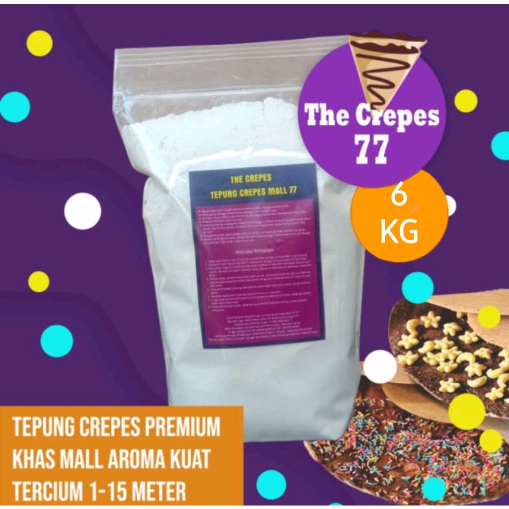 Jual Tepung Premix Crepes Premium Khas Mall Kemasan 6KG THE CREPES77 ...