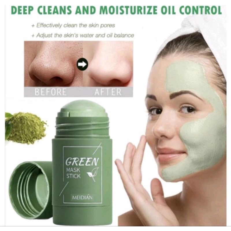 Jual GREEN MASK STICK MEIDIAN ORIGINAL/MASKER WAJAH ROLL ON HIJAU ...